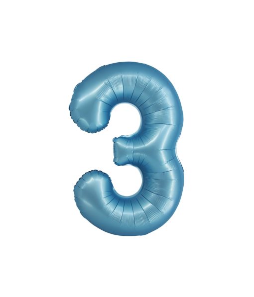 Light Blue Foil Matte Number 3 – LookSharpStore