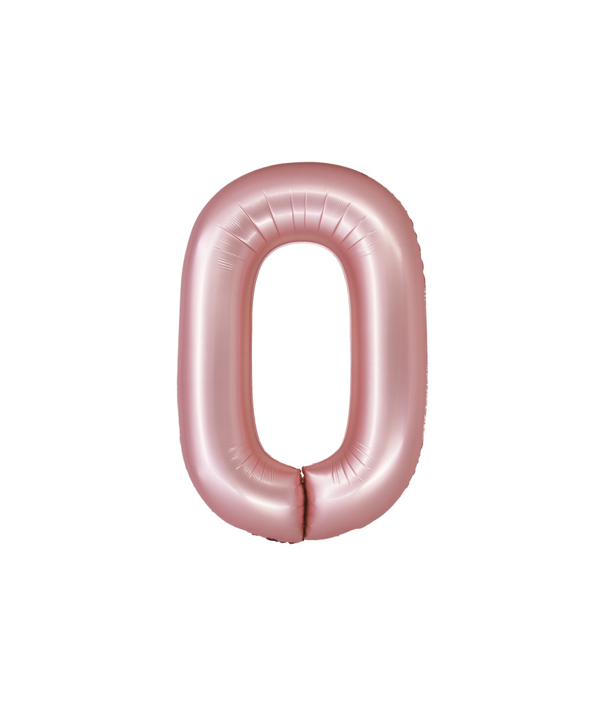 Light Pink Foil Matte Number 0 | LookSharpStore