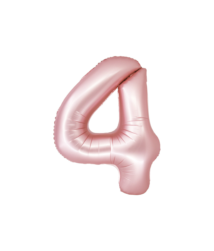 Light Pink Foil Matte Number 4 | LookSharpStore