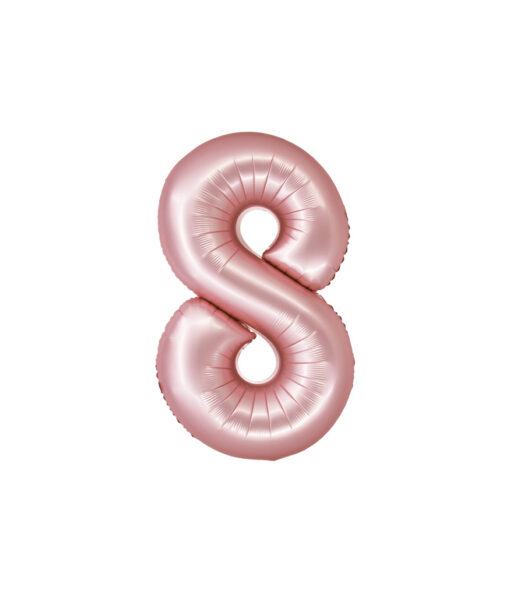 Light Pink Foil Matte Number 8 | LookSharpStore