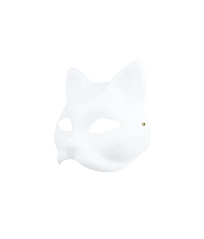 Cat Face Paintable Paper Mask – LookSharpStore