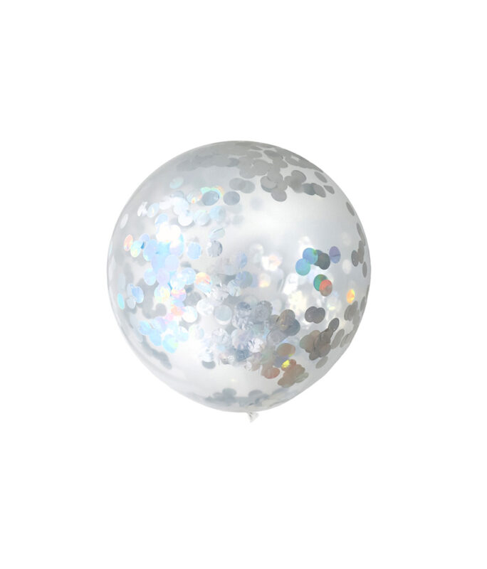 Iridescent Confetti Latex Balloon 36inch 1pc – LookSharpStore