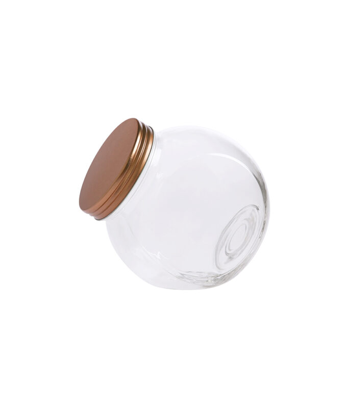 Round Glass Jar With Copper Lid 190ml – LookSharpStore
