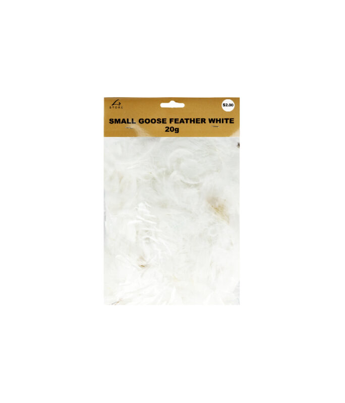 White Small Goose Feathers 20g – LookSharpStore