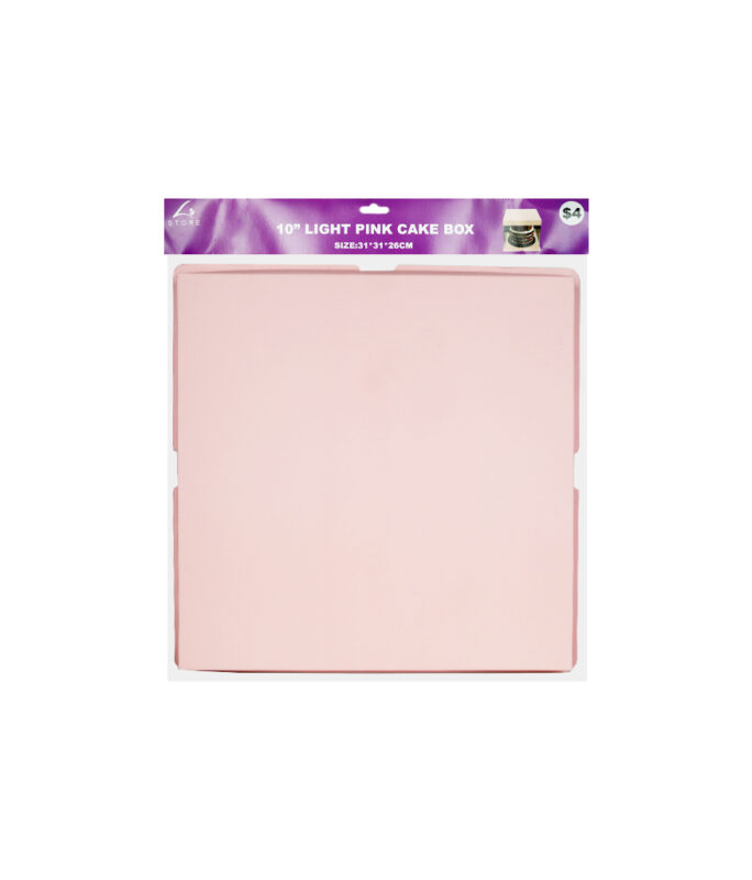 Light Pink Transparent Cake Box 10in – LookSharpStore