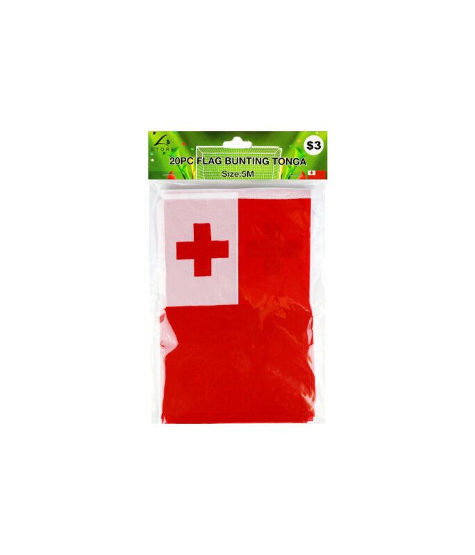 Tonga Flag Bunting 5m 20pc – LookSharpStore