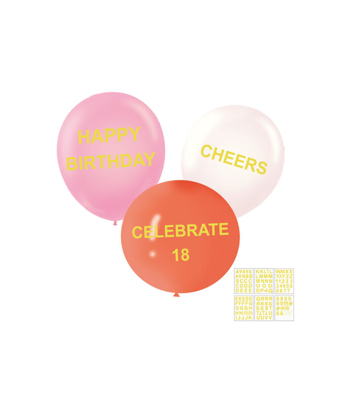 Gold Foil Balloon Stickers 133pc – LookSharpStore