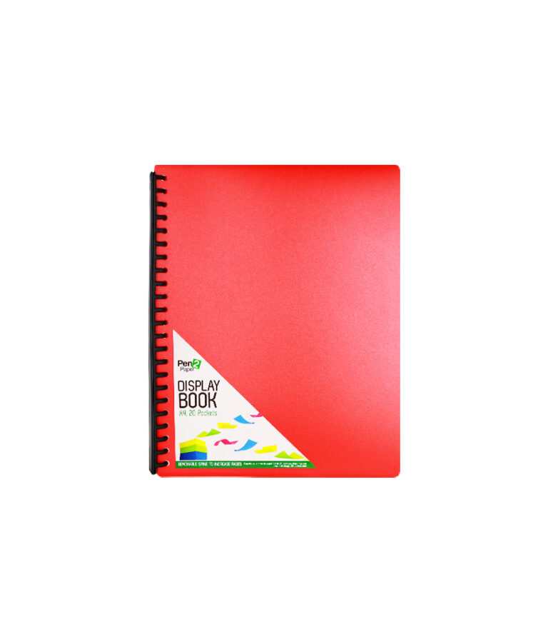 A4 Spiral Display Book 20 Pockets Assorted – LookSharpStore
