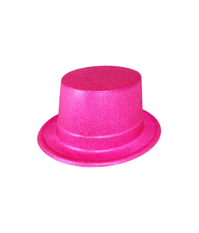 Pink Glitter Top Hat – LookSharpStore