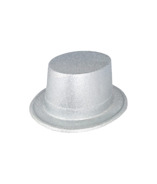 Silver Glitter Top Hat – LookSharpStore