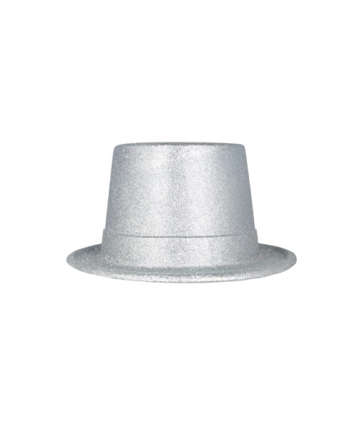 Silver Glitter Top Hat – LookSharpStore