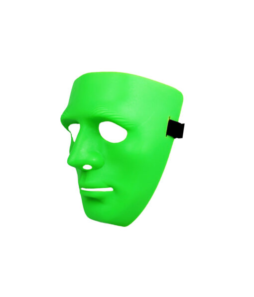 Green Full Face Plastic Mask – LookSharpStore
