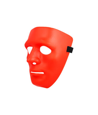 Red Full Face Plastic Mask – LookSharpStore