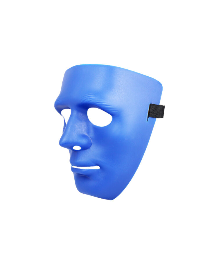 Royal Blue Full Face Plastic Mask – LookSharpStore