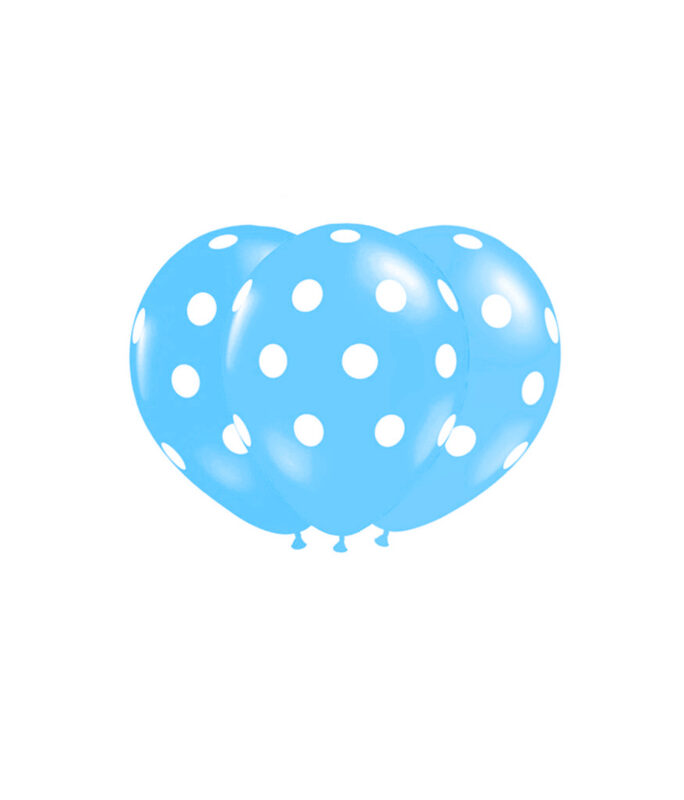 Light Blue Polka Dots Latex Balloons 12inch 20pk – LookSharpStore