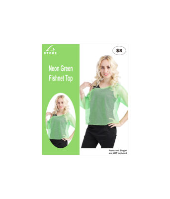 Neon Green Fishnet Top – LookSharpStore