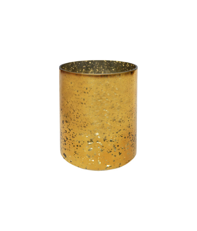 Mercury Gold Cylinder Vase 18cm – LookSharpStore
