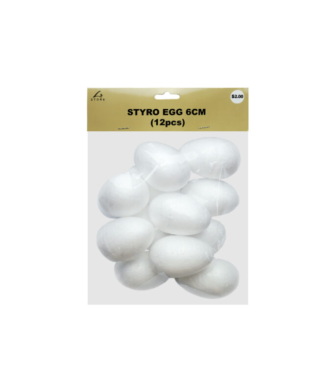 Styrofoam Egg 6cm 12pk – LookSharpStore