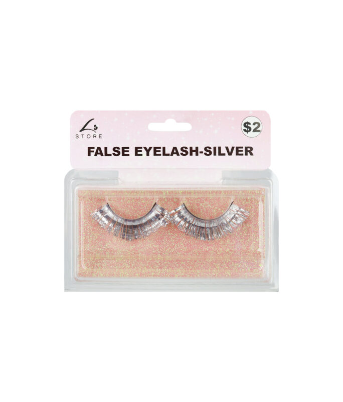 Silver Metallic False Eyelashes – LookSharpStore