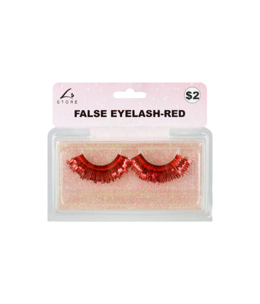 Red Metallic False Eyelashes – LookSharpStore