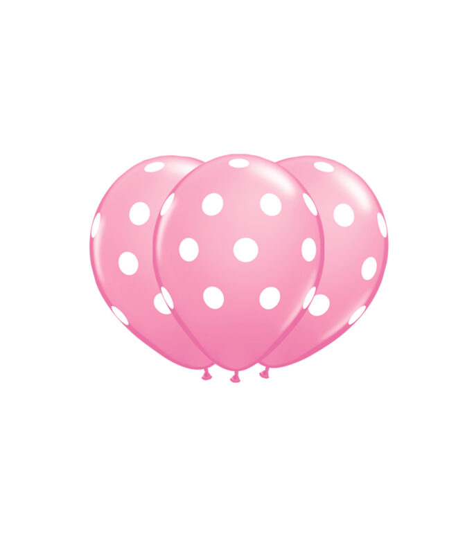 Light Pink Polka Dots Latex Balloons 12inch 20pk – LookSharpStore