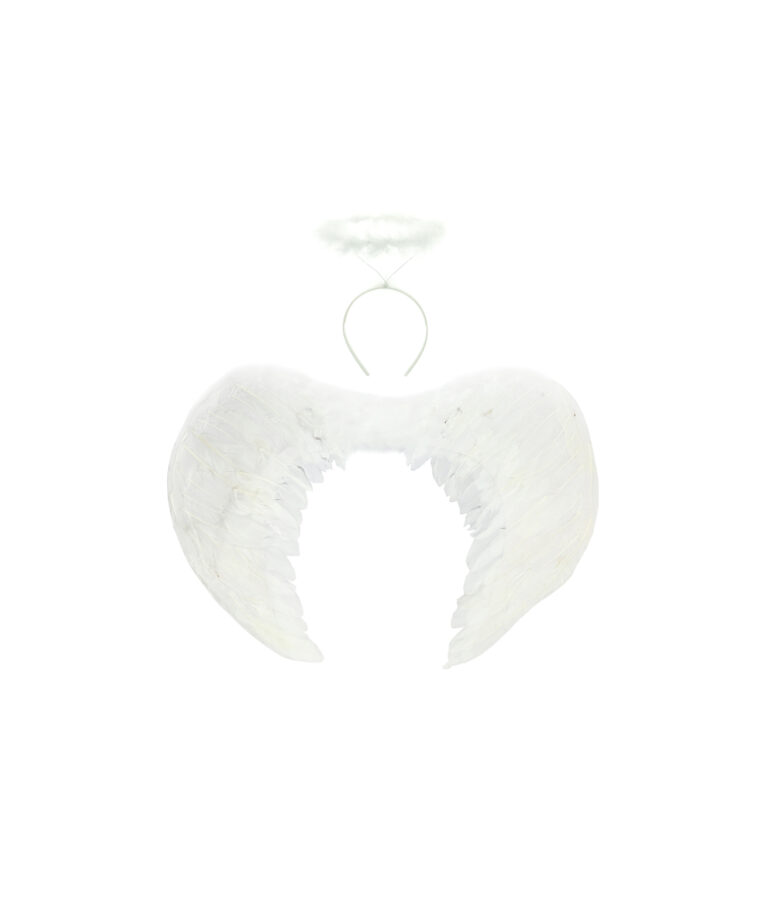 White Angel Wings & Headband 55cm – LookSharpStore