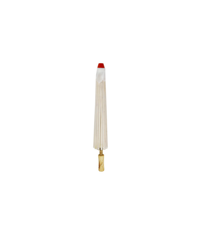 White Small Fabric Parasol 26cm – LookSharpStore