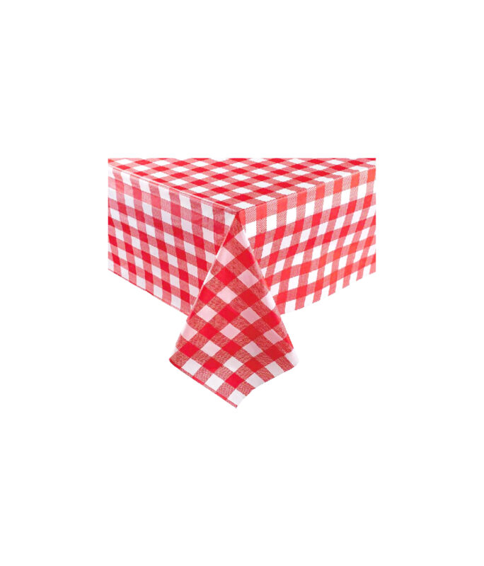 Red Gingham Flannel Table Cloth 137x274cm – LookSharpStore