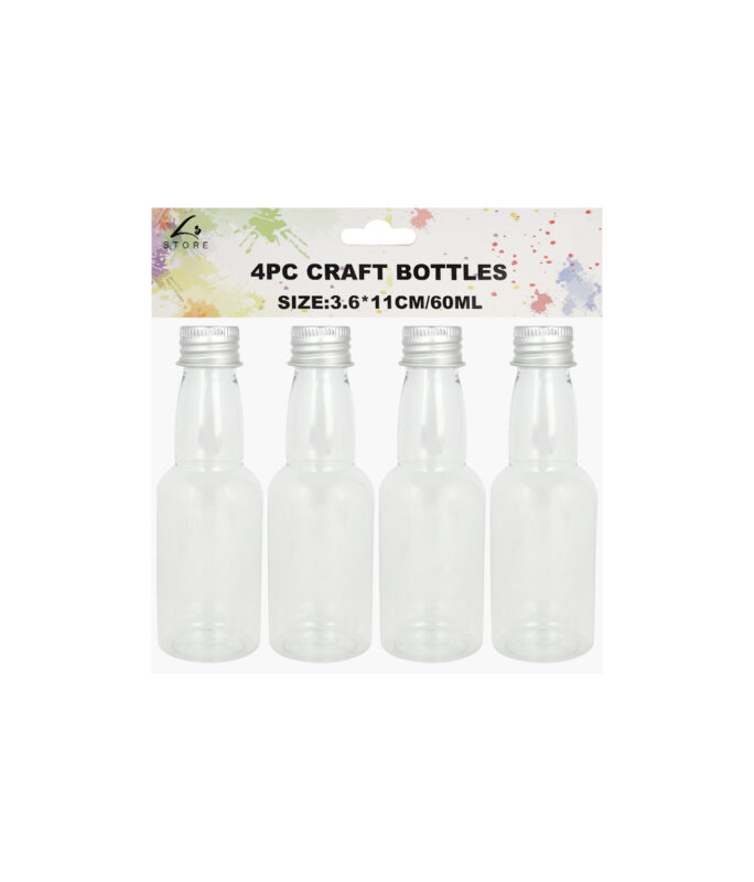 Plastic Craft Bottles 60ml 4pk – LookSharpStore
