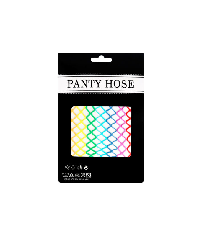 Rainbow Large Fishnet Stockings – LookSharpStore