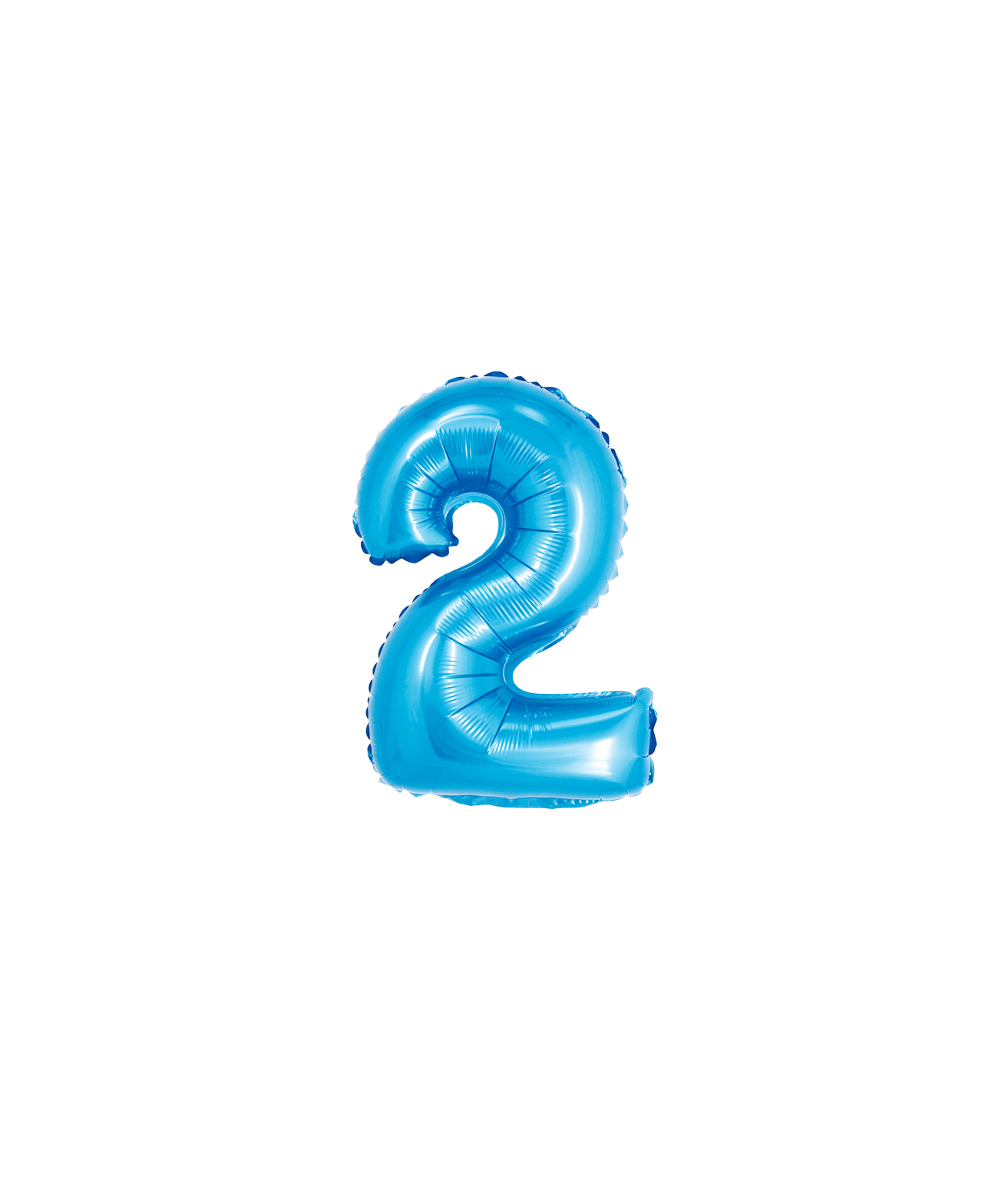 Pastel Blue Foil Number Balloon 2 | LookSharpStore