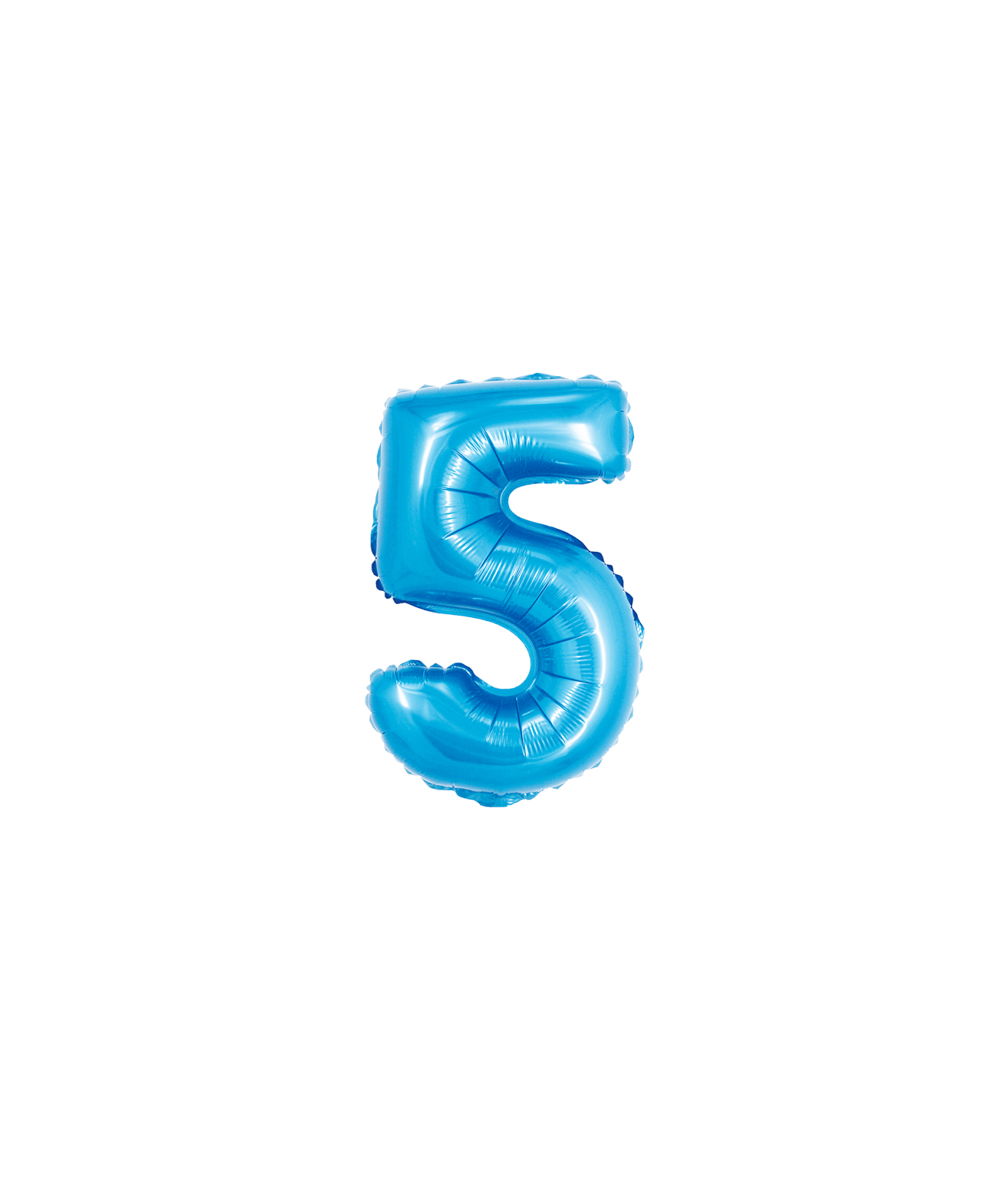 Pastel Blue Foil Number Balloon 5 | LookSharpStore