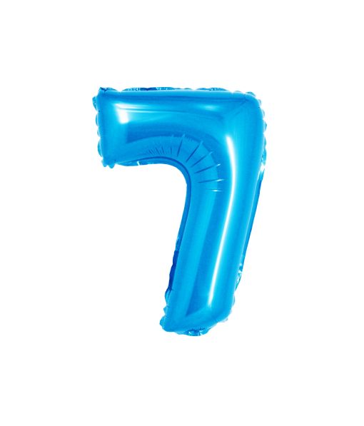 Pastel Blue Foil Number Balloon 7 – LookSharpStore