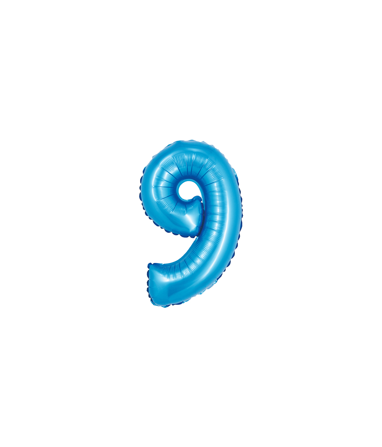 Pastel Blue Foil Number Balloon 9 | LookSharpStore