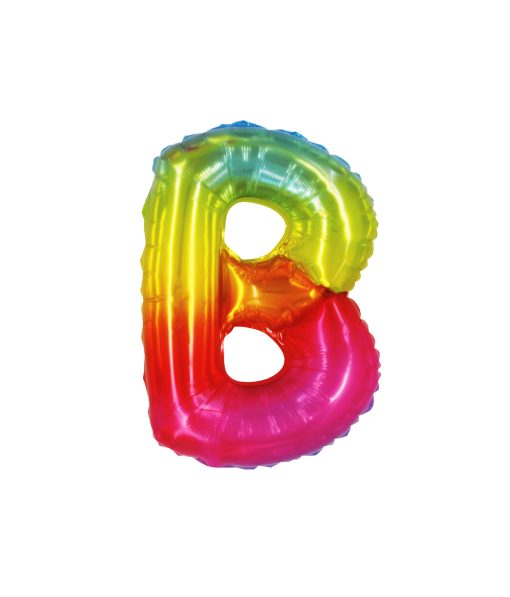 Rainbow Foil Letter Balloon B – LookSharpStore