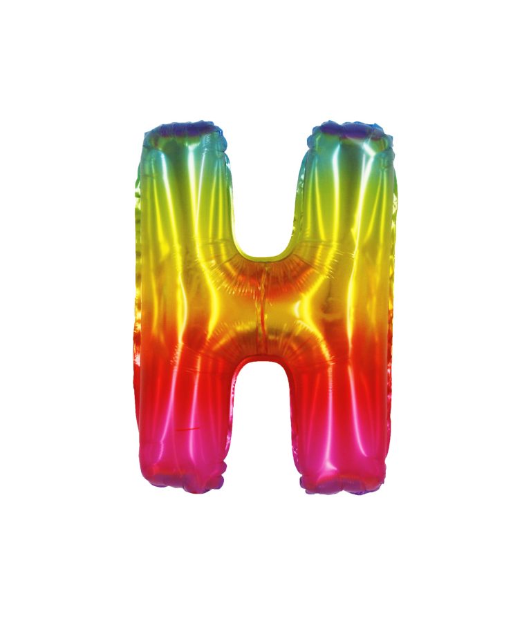Rainbow Foil Letter Balloon H – LookSharpStore