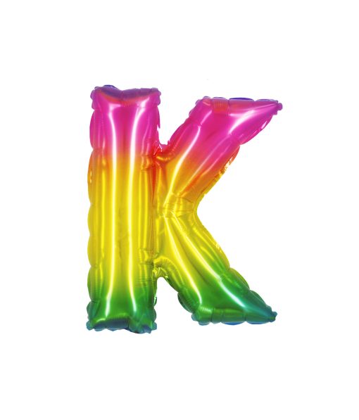 Rainbow Foil Letter Balloon K – LookSharpStore