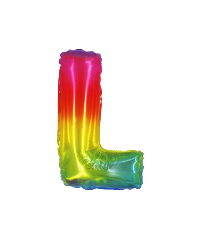 Rainbow Foil Letter Balloon L – LookSharpStore