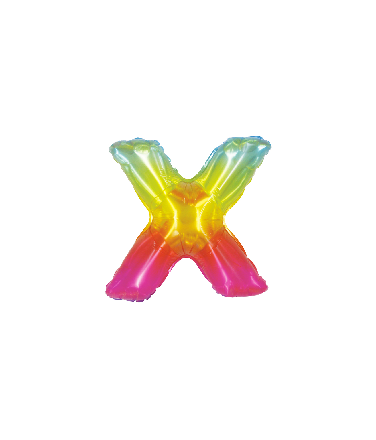 Rainbow Foil Letter Balloon X | LookSharpStore