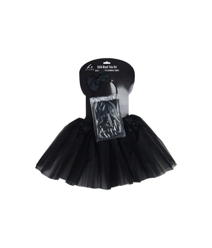 Black Kids Tutu Set 3pc – LookSharpStore