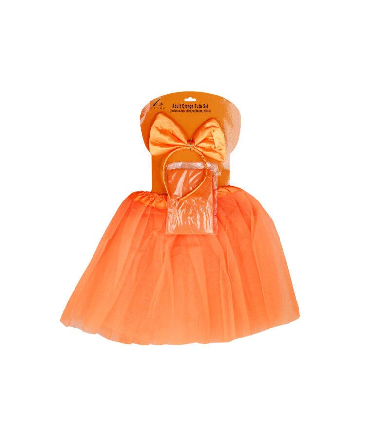 Orange Adults Tutu Set 3pc – LookSharpStore
