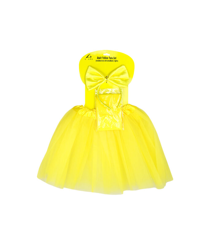 Yellow Adults Tutu Set 3pc – LookSharpStore