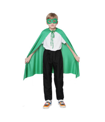 Green Kids Cape & Mask Set – LookSharpStore
