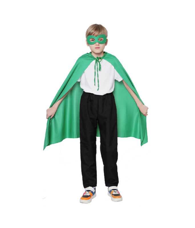 Green Kids Cape & Mask Set – LookSharpStore