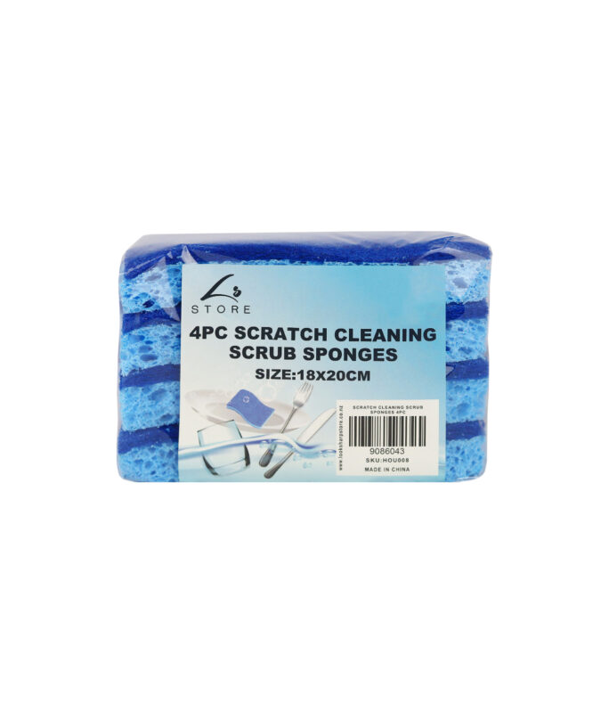 Scratch Cleaning Scrub Sponges 4pk – LookSharpStore