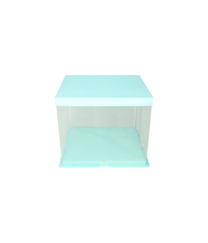 Light Blue Double Layer Transparent Cake Box 6in – LookSharpStore