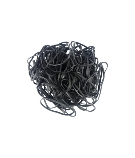 Black Rubber Bands 5×0.3cm 100g – LookSharpStore