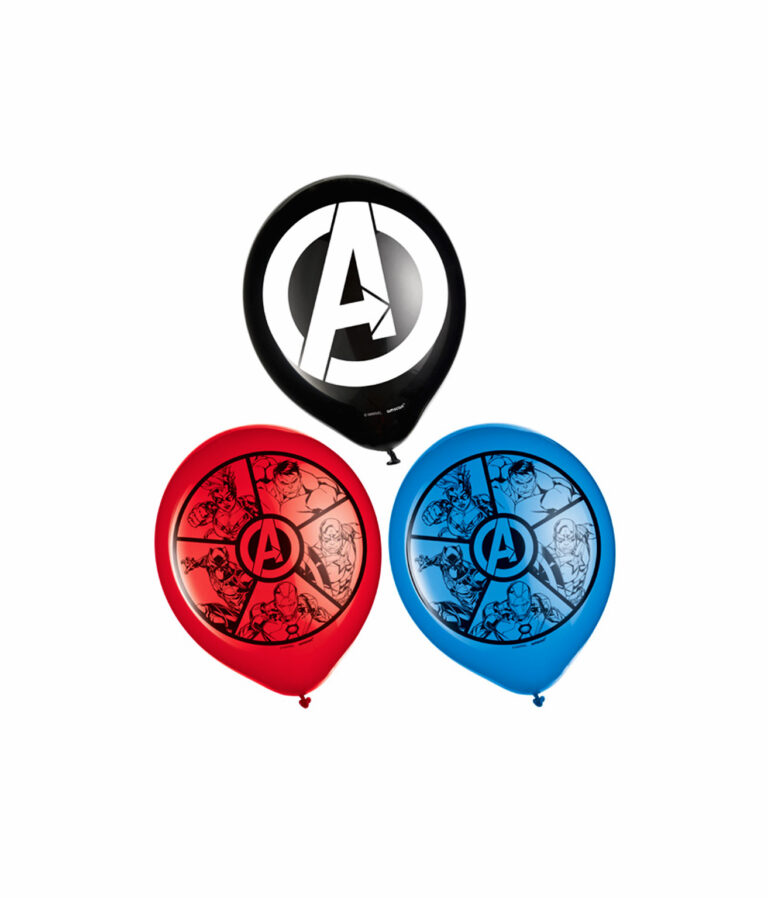 Avengers Latex Balloons 6pc – LookSharpStore
