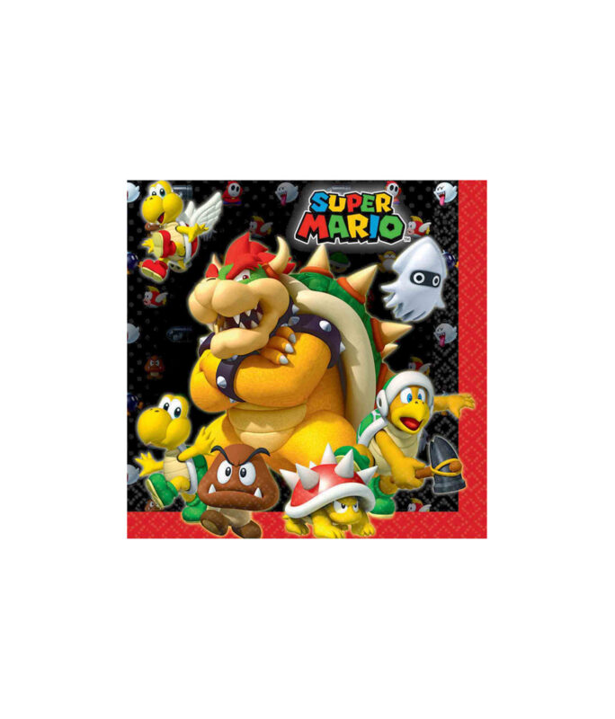 Super Mario Bros Lunch Napkins 16pk – LookSharpStore