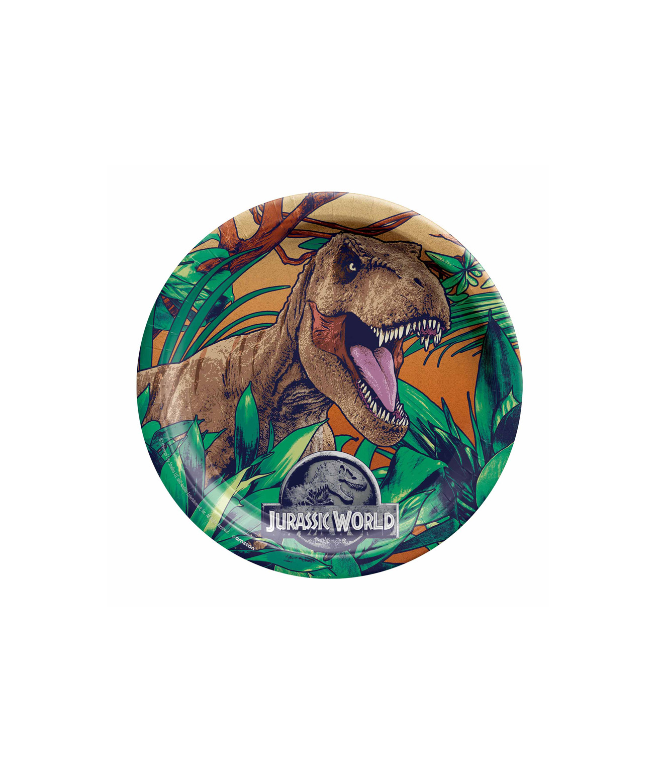 Jurassic Into the Wild Round Paper Plate 8pk – LookSharpStore